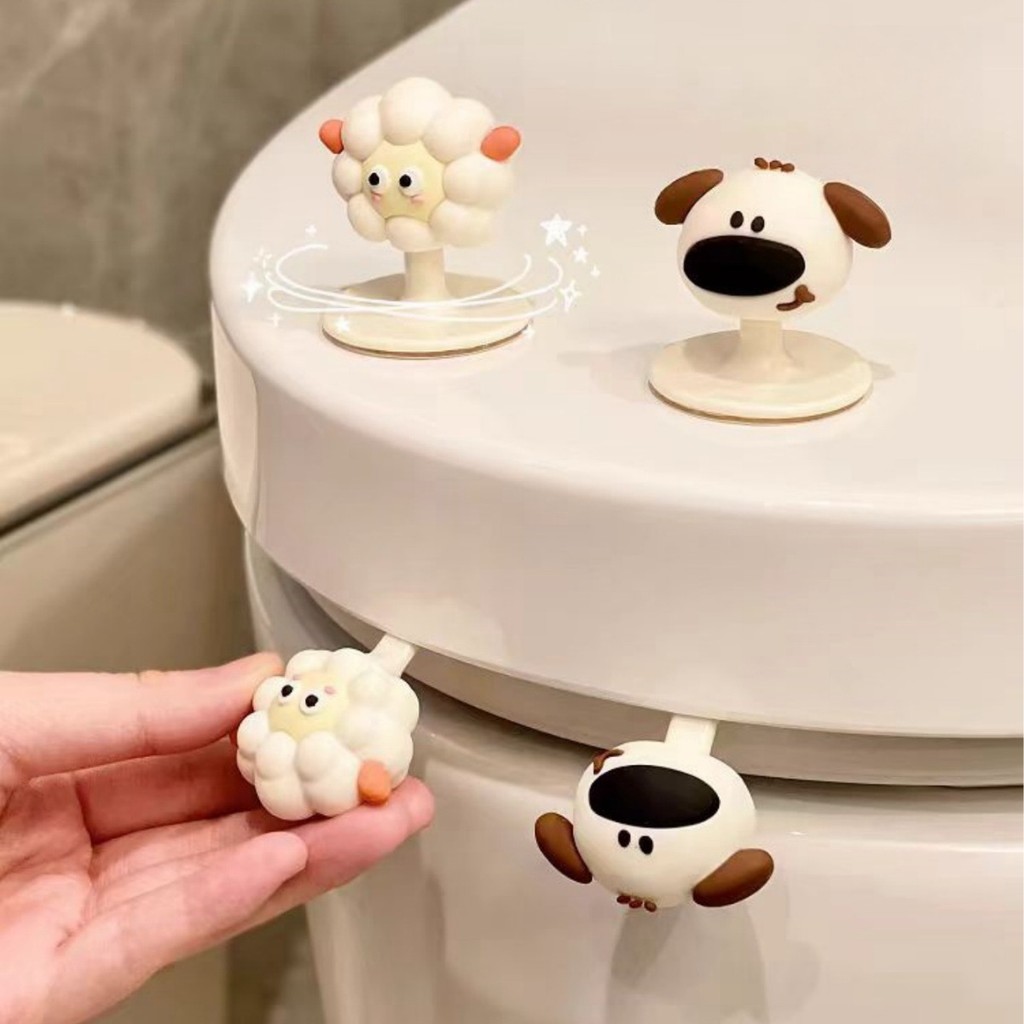 Toilet Seat Lifter Lid Handle Set Cartoon Toilet Lifting Device Avoid ...