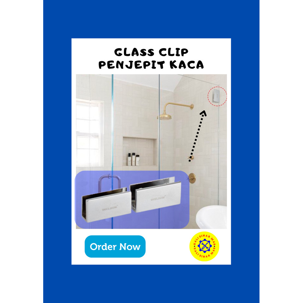 Glass Clip Glass Partition Wall Clamp Welcome Divider Wall | Shopee ...