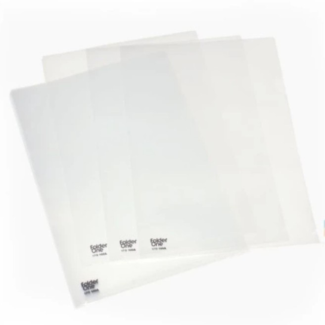 One Map Folder L Plastic A4 LFO 100A Transparent (1 Pack Of 12 Sheets ...