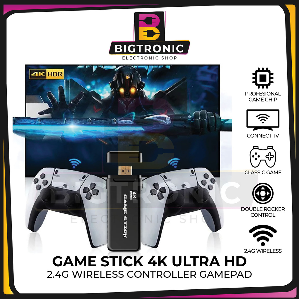 Game Stick M8 Pro 4K UltraHD Console Portable, 20,000 Games Wireless ...