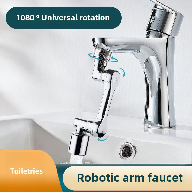 Wash basin anti-splash faucet Rotatable lift Extended faucet in toilet ...