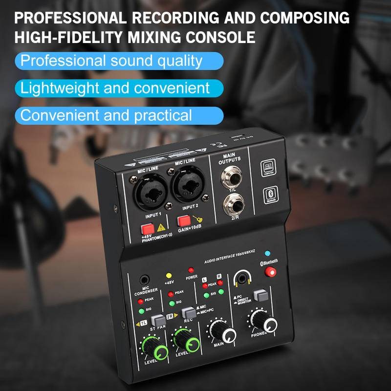 LOODE Mini Mixer Live performance singing recording Computer mobile ...
