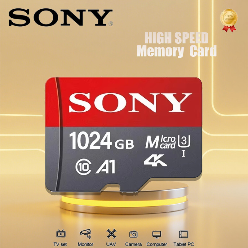 SONY Mini Memory 1TB Class 10 Micro SD Card 4K Ultra-HD High Speed ...