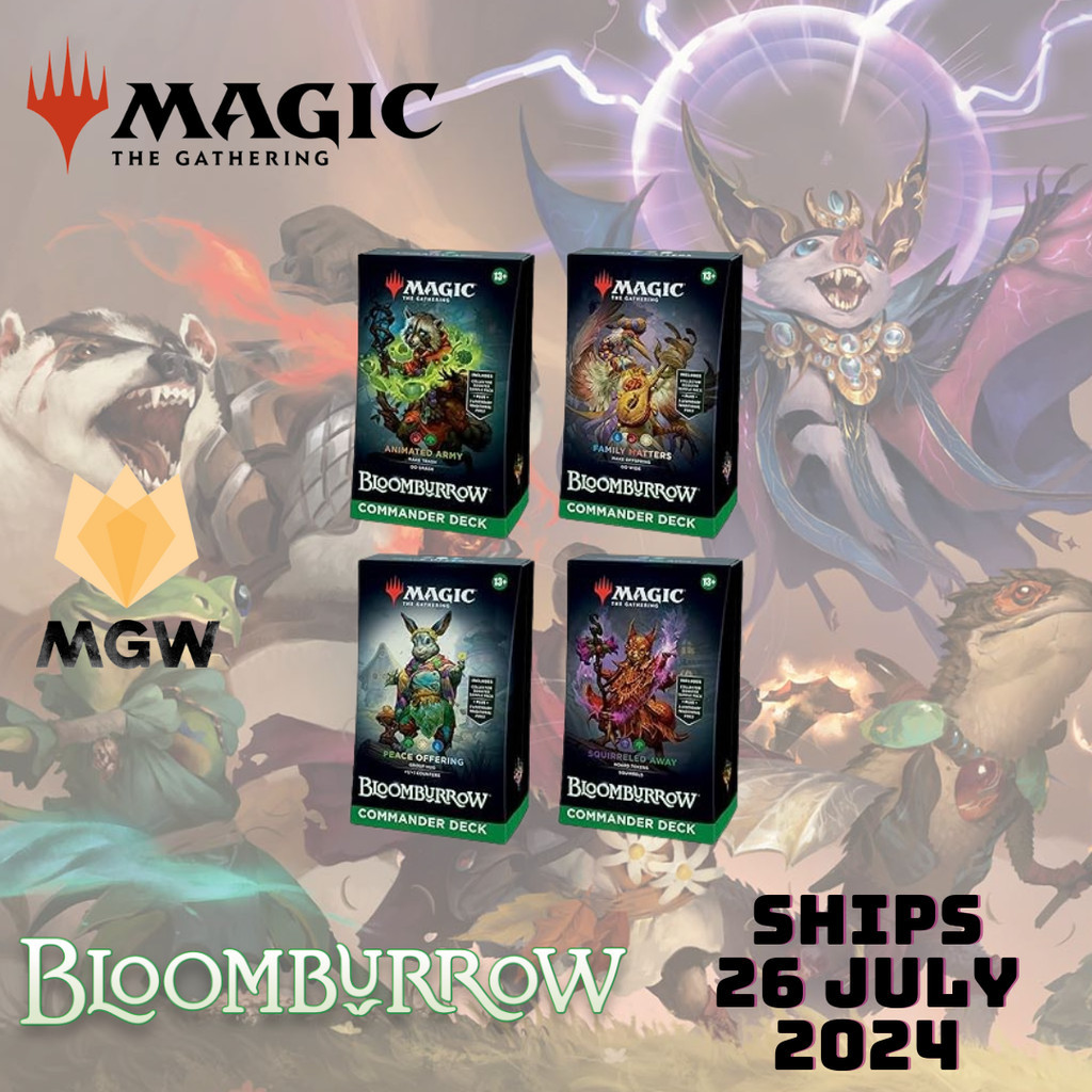 MTG Magic The Gathering Bloomburrow English Commander Deck Set of 4 Factory Sealed | Shopee ...
