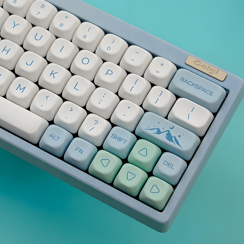 Snow Mountain Keycaps 138keys/set PBT MOA Profile Custom Keycaps for ...