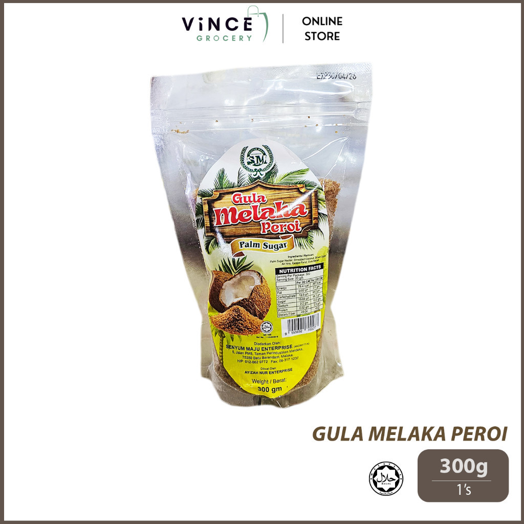 Palm Sugar Powder | Gula Melaka Peroi | 椰糖粉 300G | Shopee Singapore