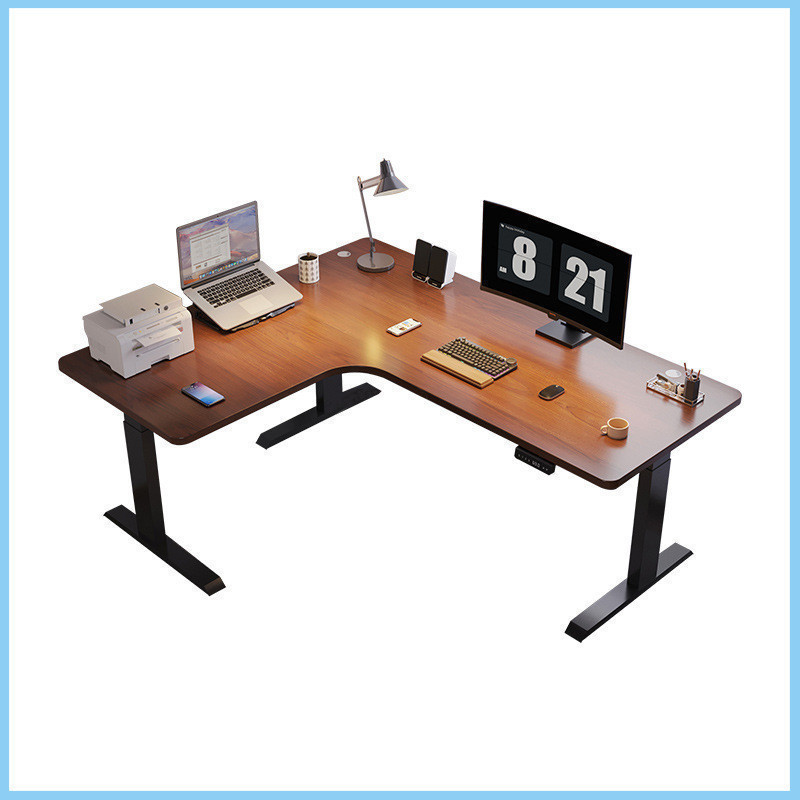 L-shaped Adjustable Desk Corner Intelligent Electric Lifting Table Home ...