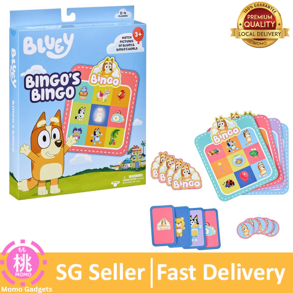 Bluey - Bingo's Bingo Card Game - Fun Matching Game Where You Match ...