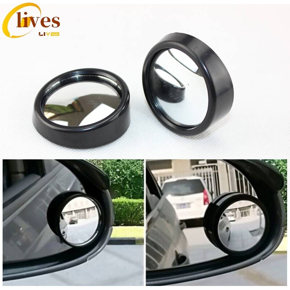 [POPM]2*Car Rearview Mirror Van Blind Spot Convex Side View Wide Angle ...