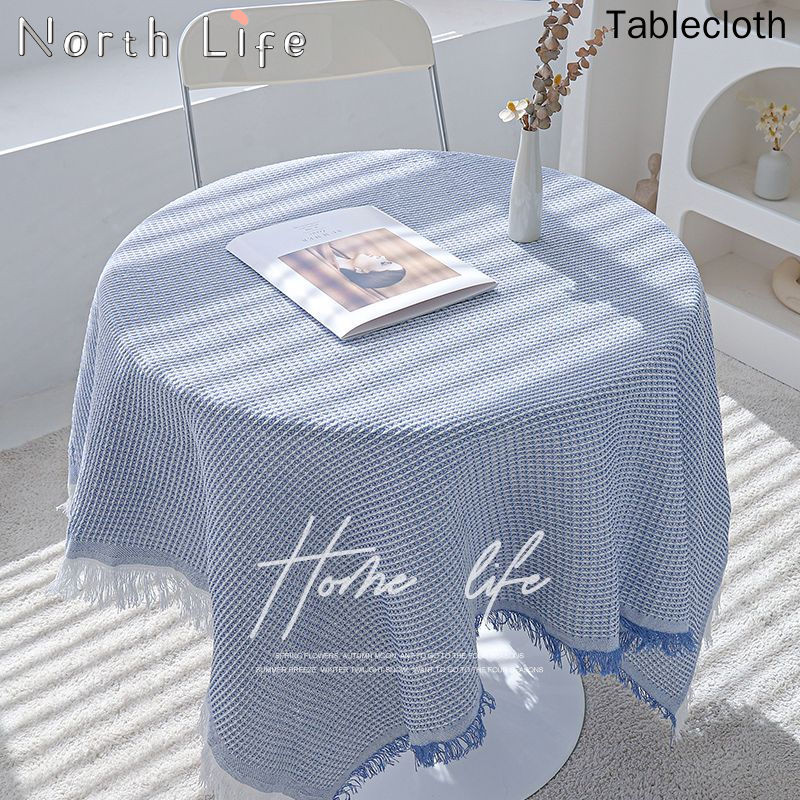 French Simple Style Tablecloth Atmospheric Cotton and Linen Rectangular ...