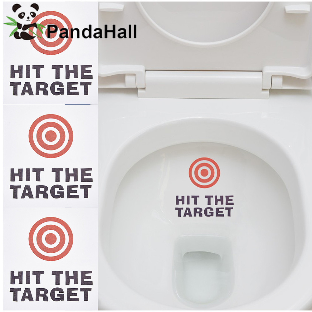 10Sheet 10 Sheet Toilet Target Aiming Stickers Red Bullseye Target ...