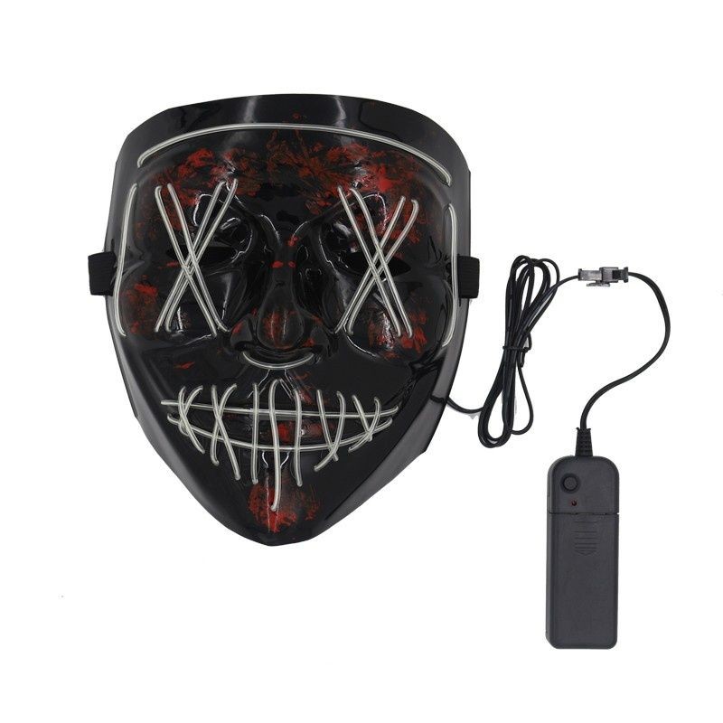 Halloween LED light-up mask clown V-Straw werewolf killing fox full ...