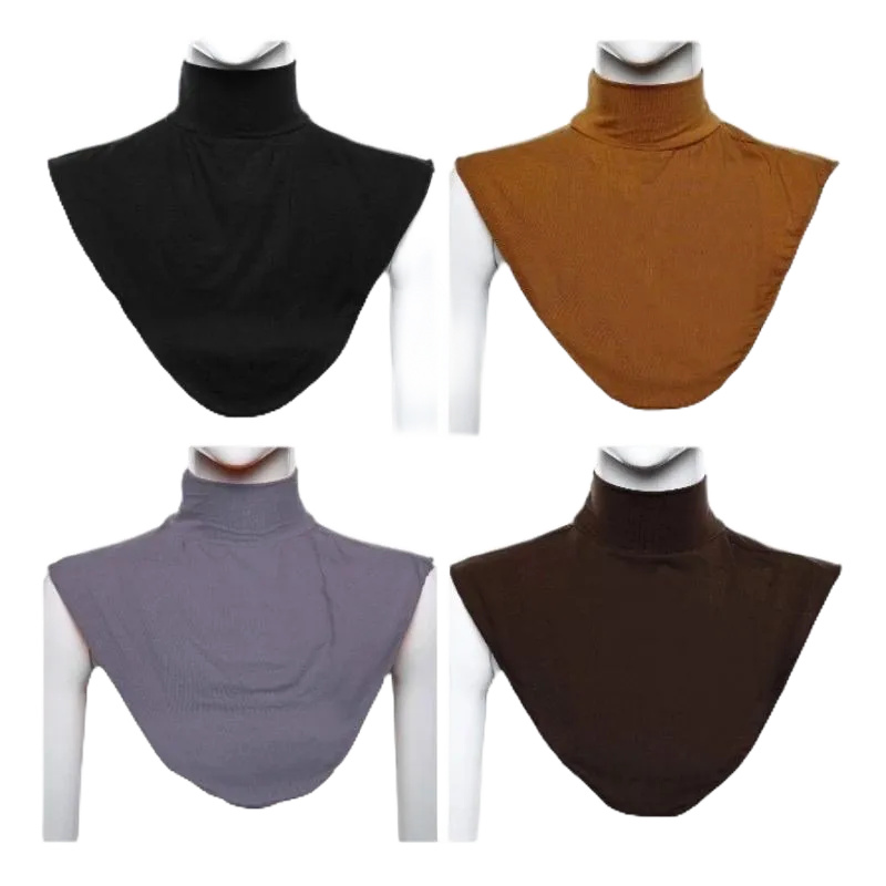 Turtle Neck Inner Muslimah Hijab Mock High Heck Lehar Tutup Dada Modal ...