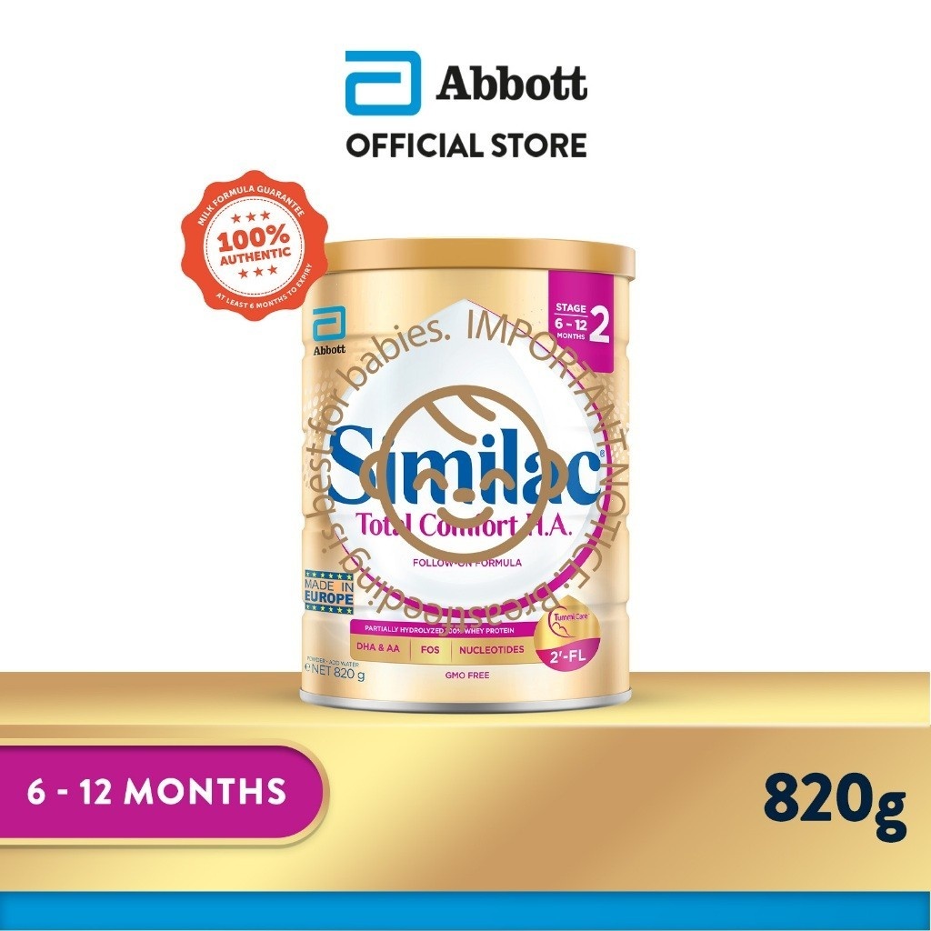 Similac Total Comfort Stage 2 Baby Milk Powder Formula 2'-FL 820g (6-12 ...