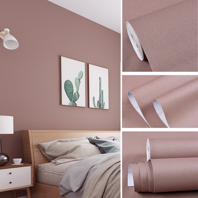 3m/5m/10m Morandi Color Wallpaper Self-adhesive PVC Waterproof Wall ...