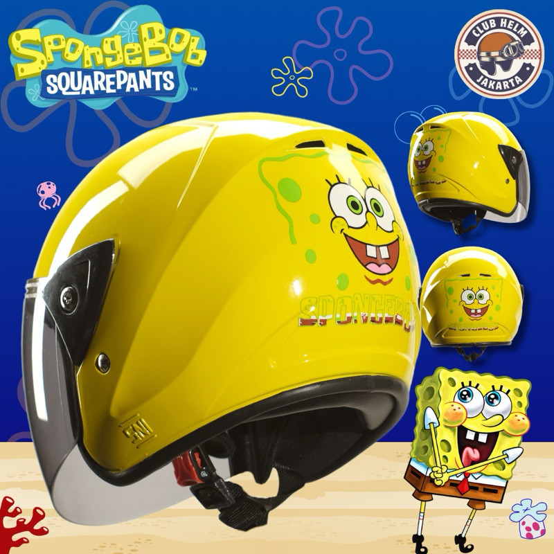 Sni Children's Helmet Boys Girls Cute Premium Spongebob Character Mr ...