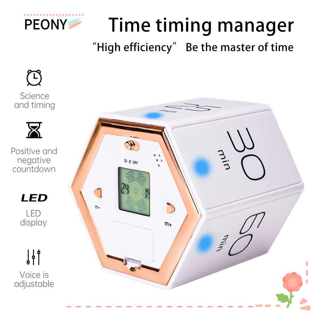 Peonies Countup Timers Multicolor Multi Function Led Display Count Down 2024 Mini Portable Abs