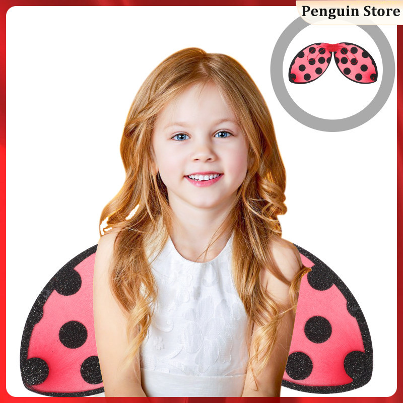 📦 Foldable Wing Ladybug Costume Kids Costume Kids Mesh Red Party ...