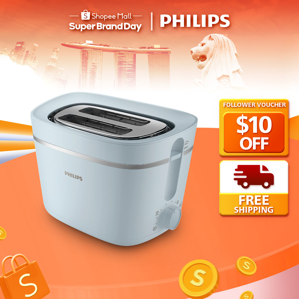 PHILIPS 3000 Series Pearl Blue Toaster – HD2560/40 | Shopee Singapore
