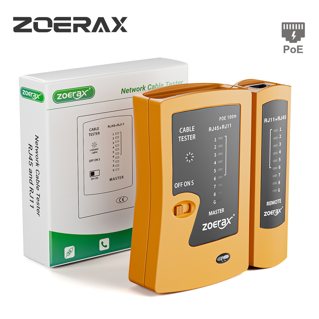 ZoeRax Network Ethernet Cable Tester for LAN RJ45 Cat5 Cat5e Cat6 Cat6a ...