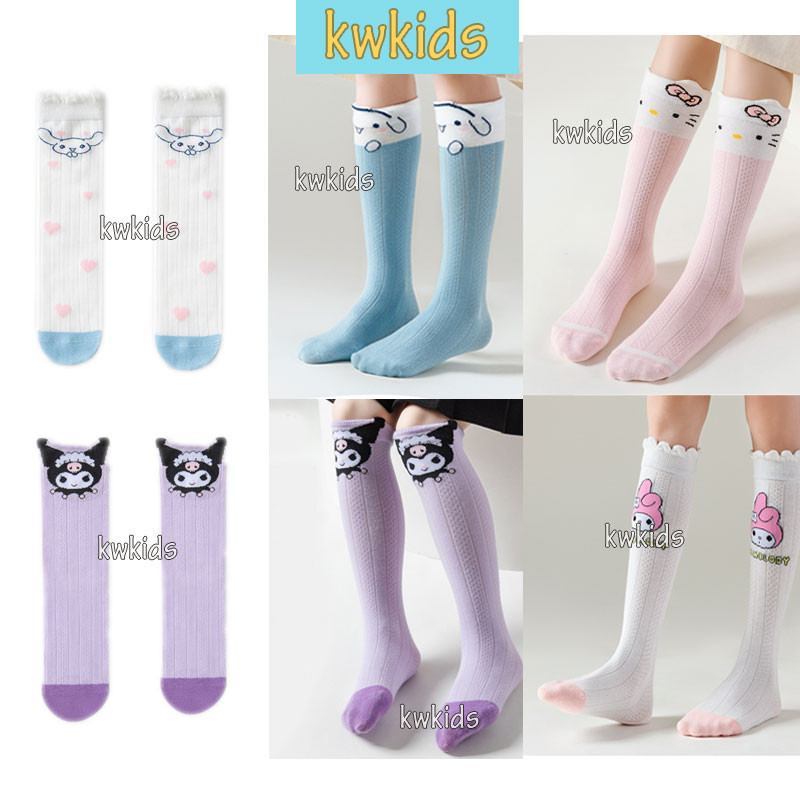 Sanrio Kuromi Socks Cute Cinnamoroll Hello Kitty Knee High Socks for ...