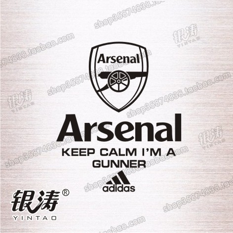 Car Sticker Reflective Team Car Sticker Arsenal Arsenal Hollow Door ...