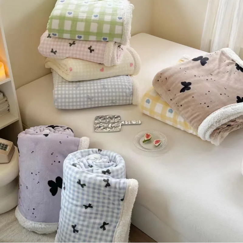 Ready to Ship Flannel Butterfly Printed Blanket Single QueenWarm ...