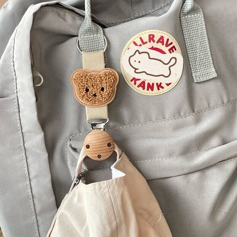Bear Hat Anti-loss Clip Portable Travel Glove Storage Clip ...