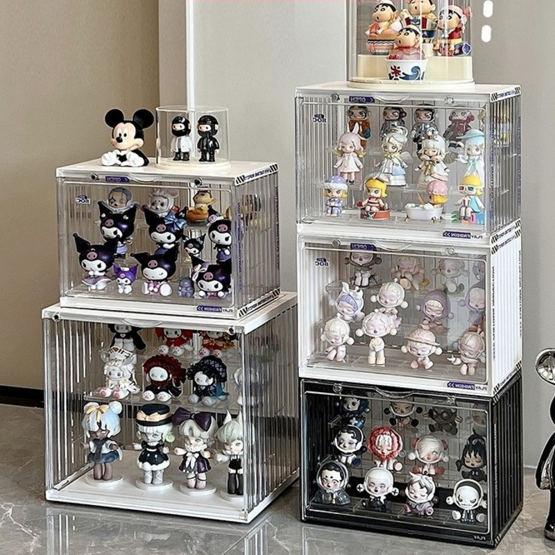 Acrylic Popmart Display Box Figurine Display Case Lego Toy Molly Blind ...