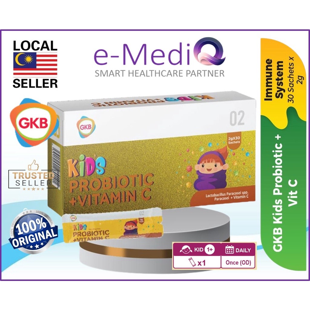 GKB Kids Probiotic+Vit C (2g x 30 Sachets)_Improves Gastrointestinal ...