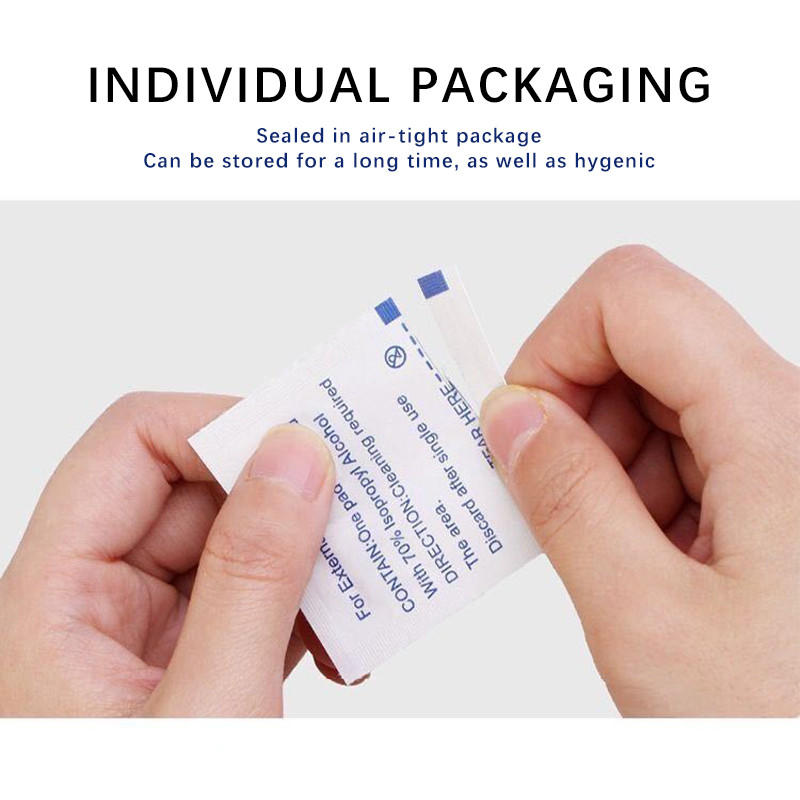 100PC Alcohol Swab Pads For Phone Wipes Handphone Alchol Swabs Pad ...