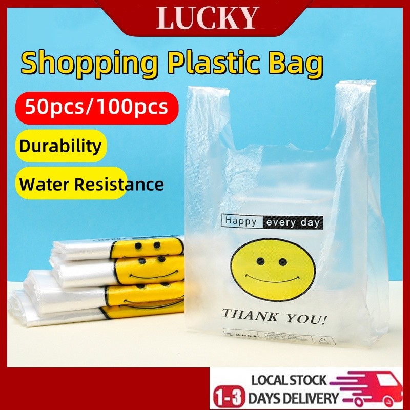 【SG Seller 🚚】High Quality Plastic Bag Shopping Plastic Bag Takeaway bag ...