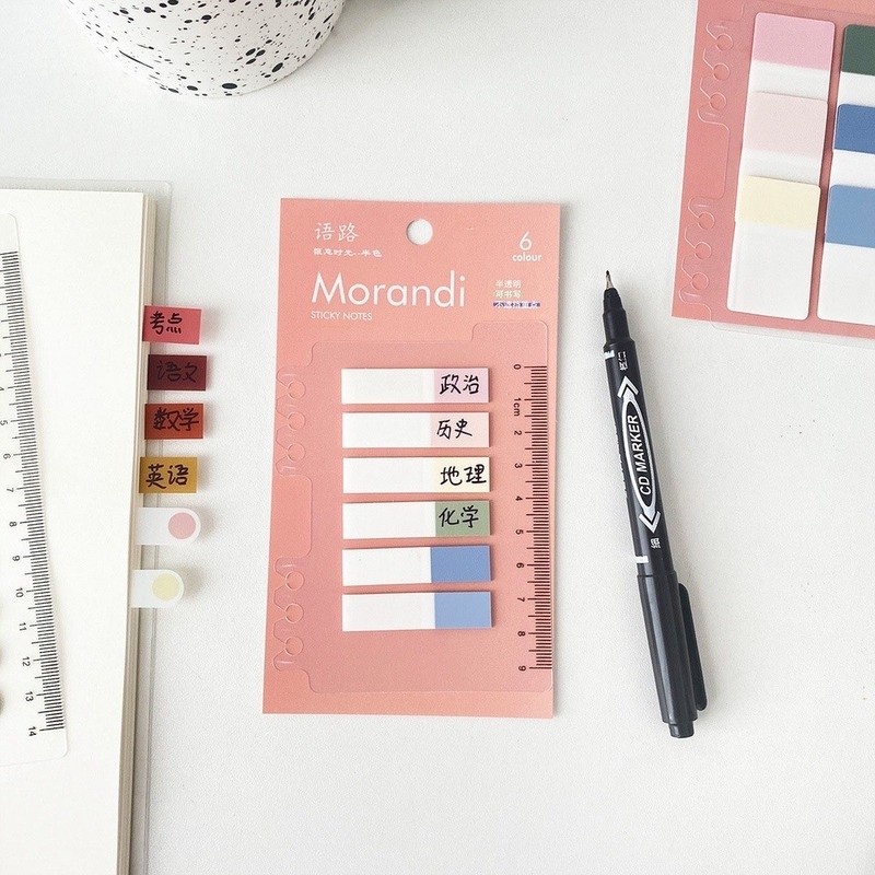 Gradient Transparent Index Sticky Note Student's Instructions and ...