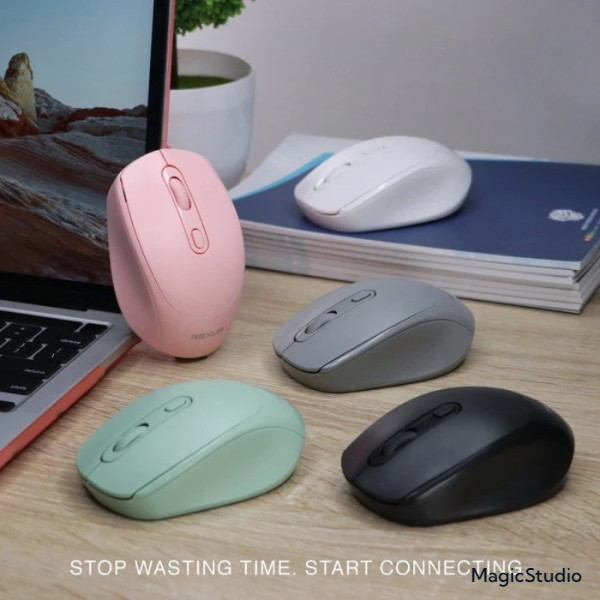 USB Bluetooth 2.4G Wireless Mouse Rechargeable 5.2 USB Dual Mode for ...