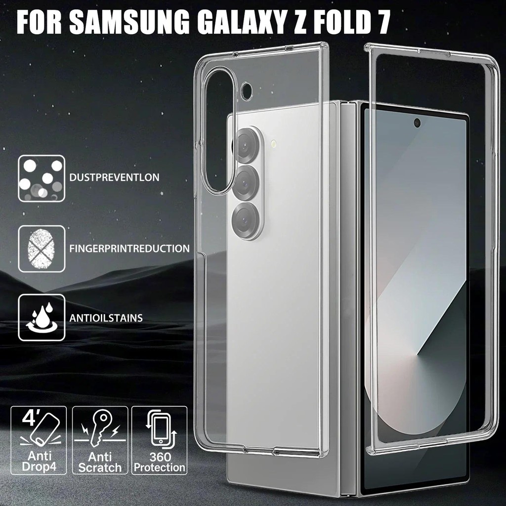 Ultra Thin PC Clear Case for Samsung Galaxy Z Fold 7 6 5 4 3 Fold7 5G ...