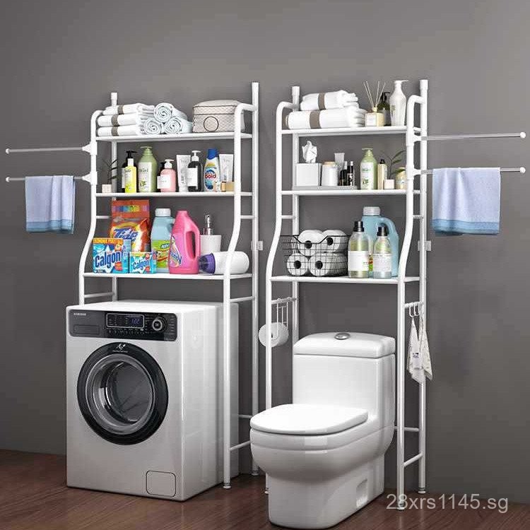 Bathroom Wall-Mounted Storage Rack Washing Machine Storage Rack Basin ...
