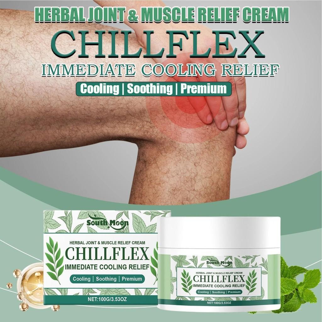 Chillflex Instant Cooling Relief Cream Non-Greasy Joint Soothing Cream ...