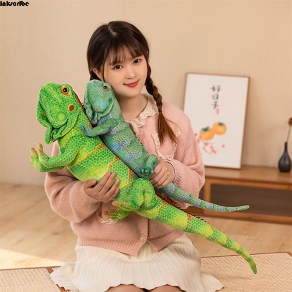 INKSCRIBE Lizard Plush Toy, Wild Reptile 65/95cm Plush Mane Lizard ...