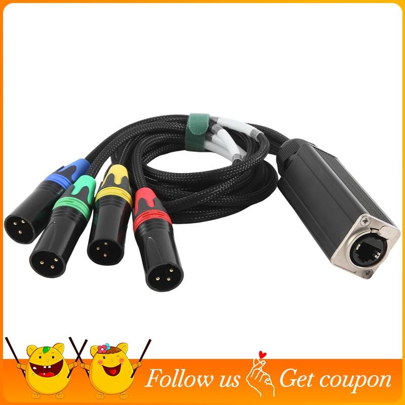 XLR 4-Channel 3-Pin Cable Multi Network Stage and Studio Connection ...