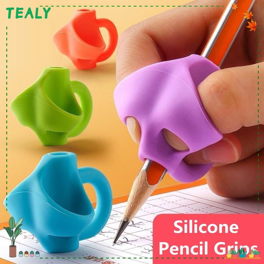 TEALY Random Color Silicone Pencil Grips Professional Ergonomic ...