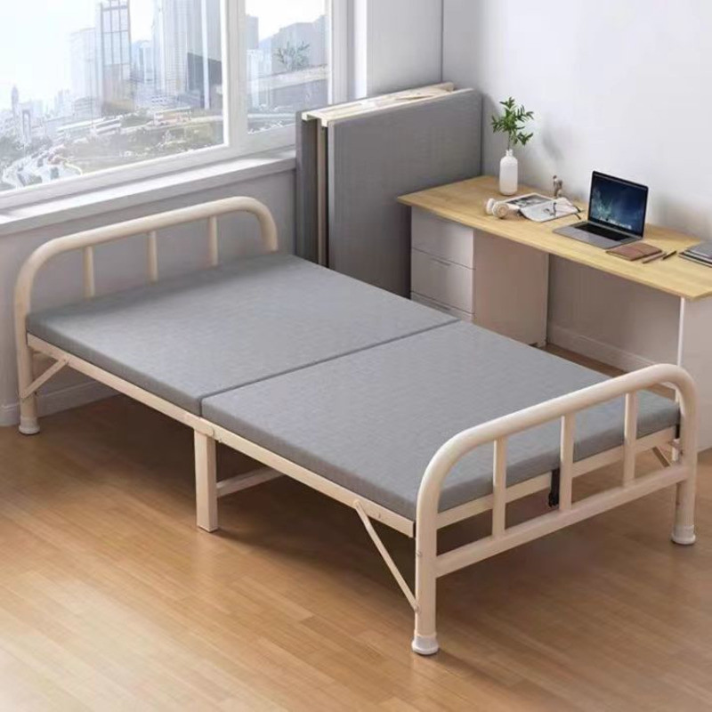 Foldable Bed Single Double Beded Frame With Topperready To Usesimple ...