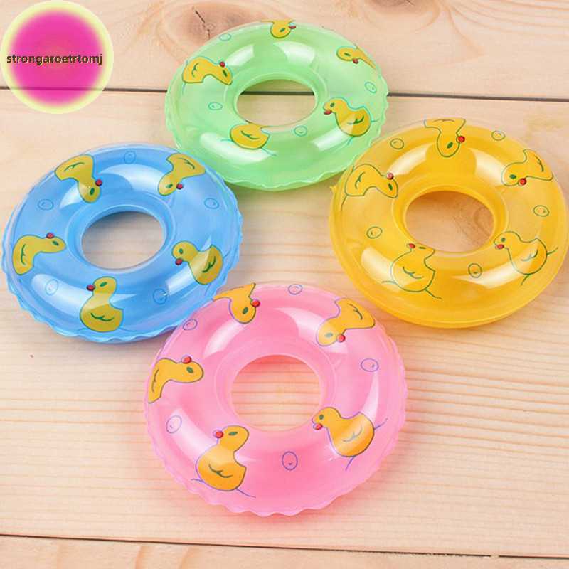 Strongaroetrtomj Kids Mini Swim Ring Bath Toy Summer Fun Swimming Pool ...