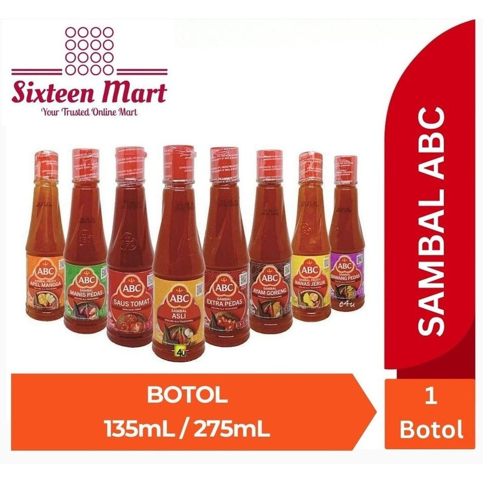 ABC Chili Sambal | Tomato Sauce Botol 135ml or 275ml (SG) | Shopee ...