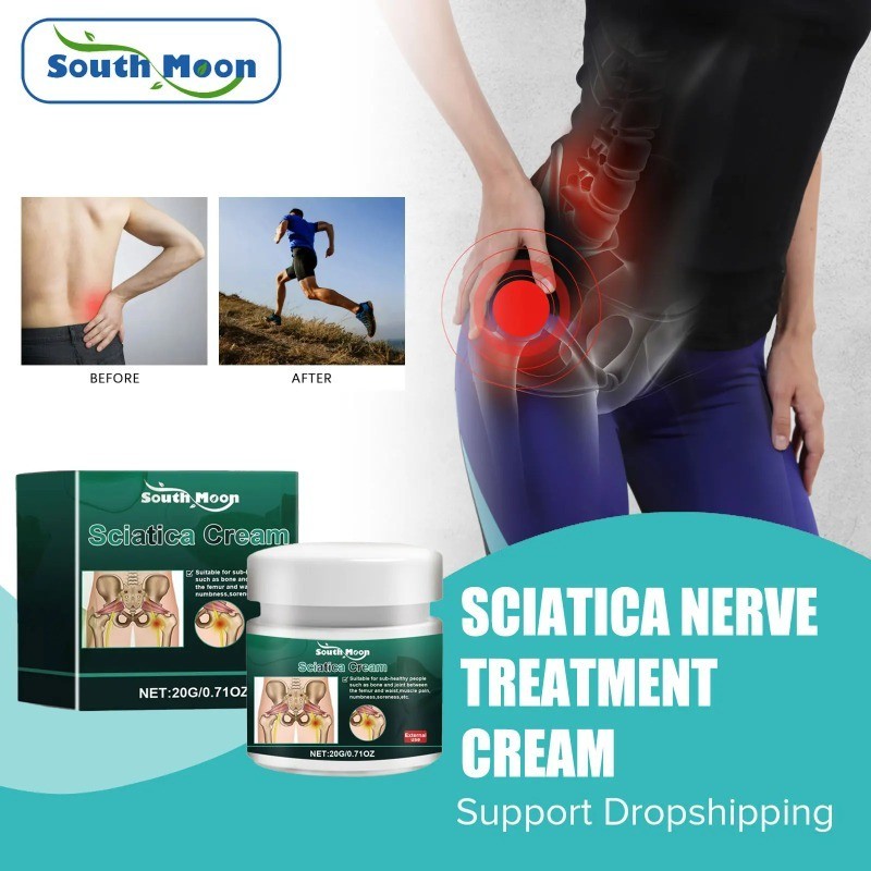 Sciatica Nerve Treatment Cream Hip Joint Pain Relief Arthritis Lumbar Therapy Relieve Bone Swell ...