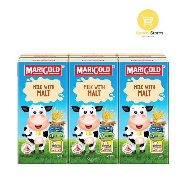 Marigold Uht Milk Malt 200ml | Shopee Singapore