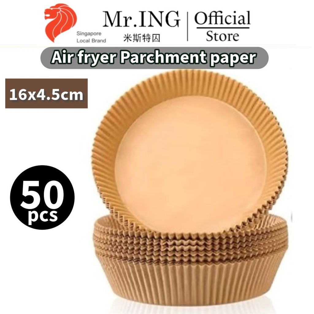 50pcs Waco Air fryer Parchment paper (Round/Square) 16cmx4.5cm | Shopee ...