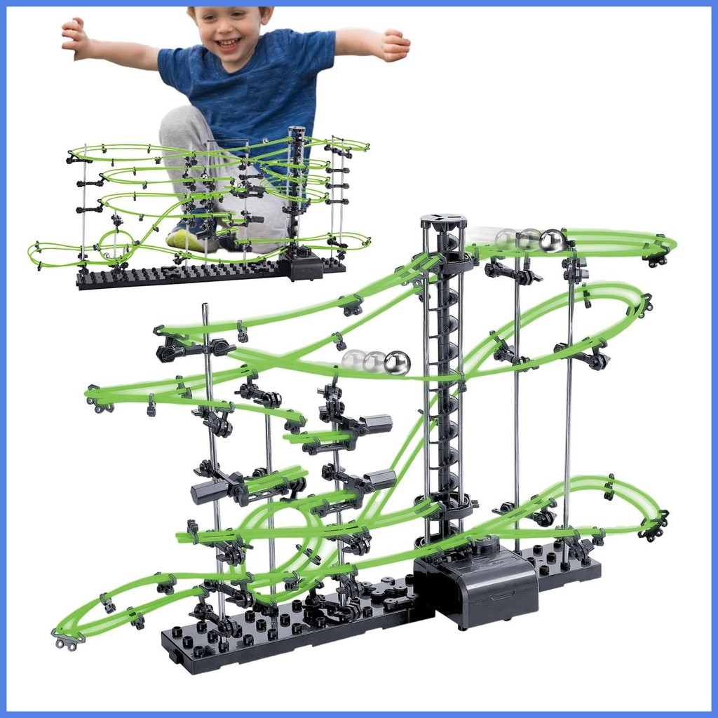 Marble Coaster Run with Motor Set Marble Maze Game Battery-Powered ...