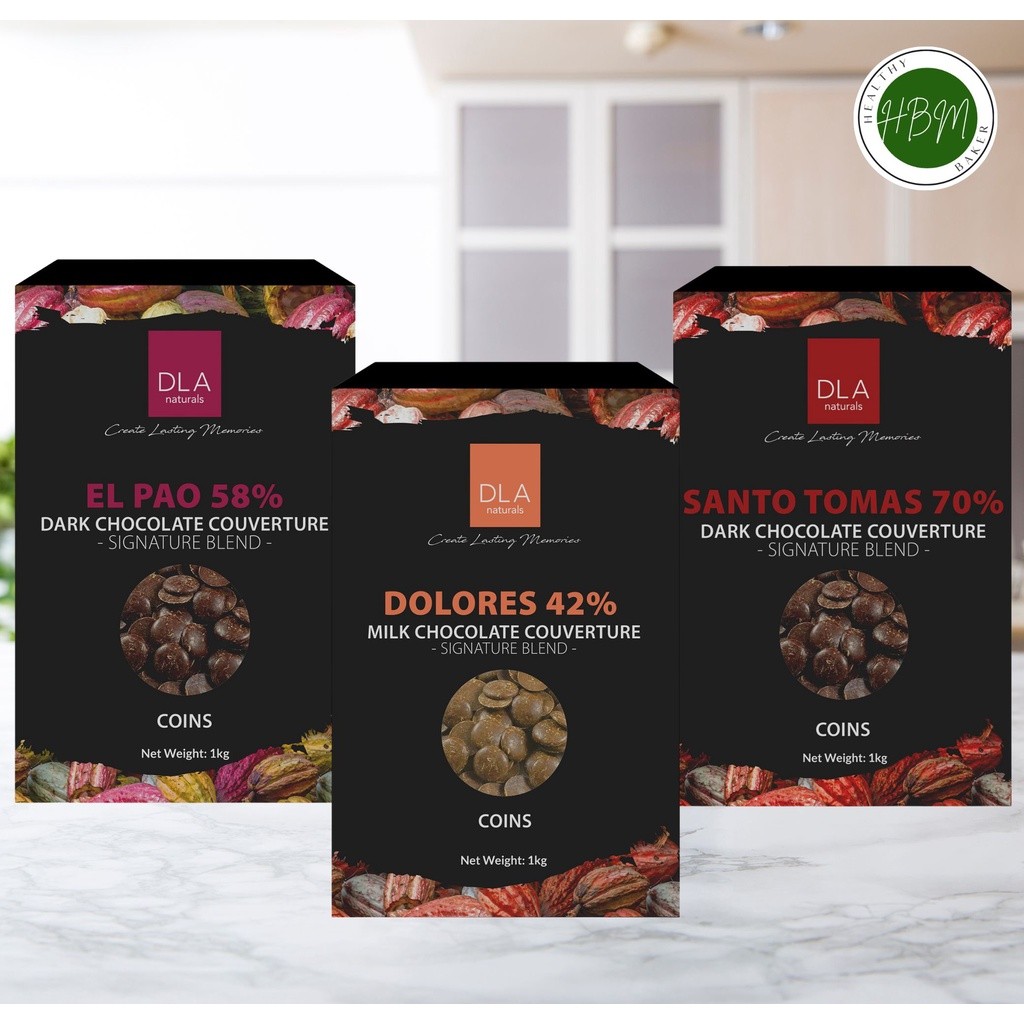 DLA Naturals Santo Tomas 70%/El Pao 58%/Dolores 42% Baking Dark/Milk ...