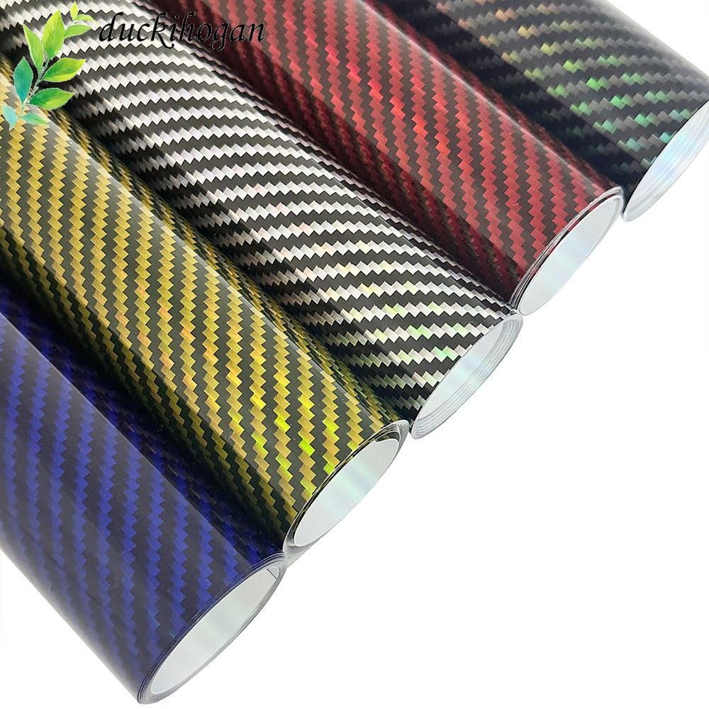 DUCKIHOGAN Carbon Fiber Vinyl Film, 50x30CM High Gloss Motorcycle Body ...