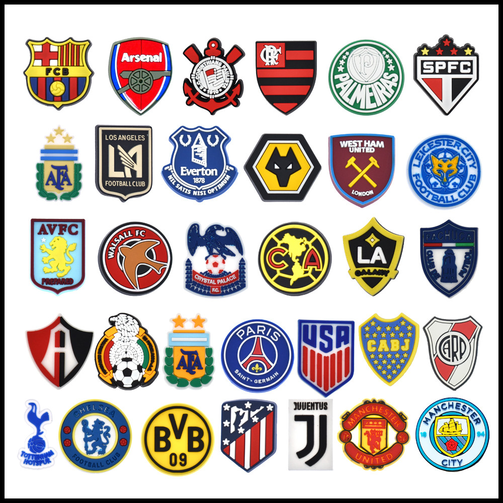 Croc Jibz World Cup Brazilian Football Star Team Messi DIY Clog Charms ...